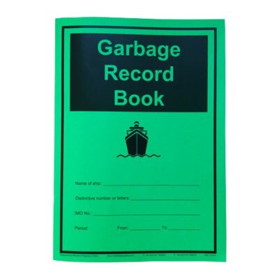 Garbage Record Book | Products | Maritime Progress