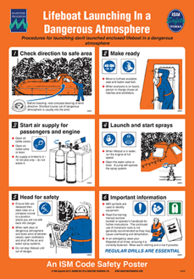 Lifeboat launching in a dangerous atmosphere | Products | Maritime Progress