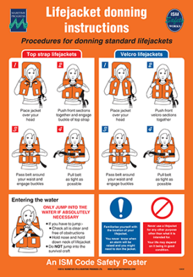 Lifejacket donning instructions | Products | Maritime Progress