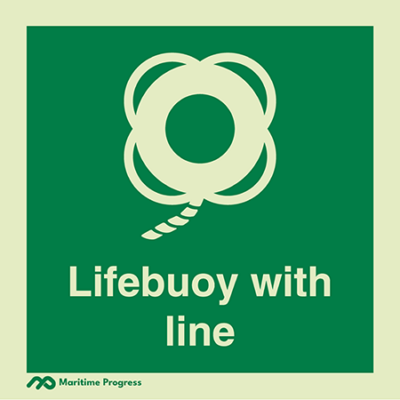 Lifebuoy with line | Products | Maritime Progress