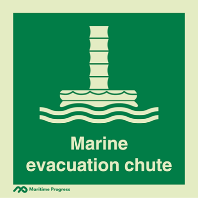 Vertical evacuation chute | Products | Maritime Progress