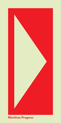 fire-fighting equipment directional arrow | Products | Maritime Progress