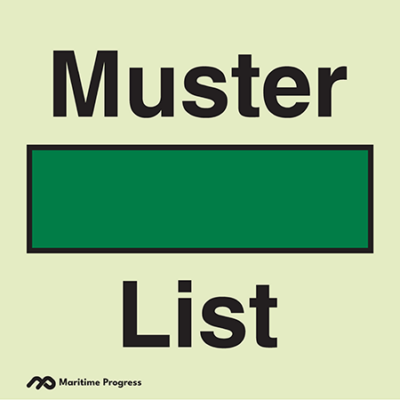 Muster List | Products | Maritime Progress